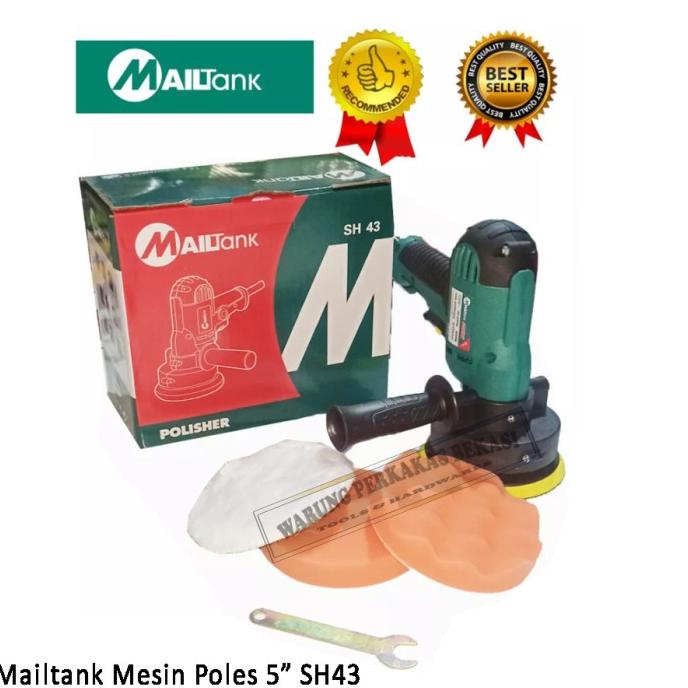 Jual Mailtank Polisher 5" Sh-43 Mesin Poles Listrik Body 125Mm Set Lengkap | Shopee Indonesia