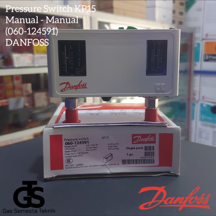 Jual PRESSURE SWITCH DANFOSS KP15 (060-124591) MANUAL - MANUAL HPLP KP15 | Shopee Indonesia