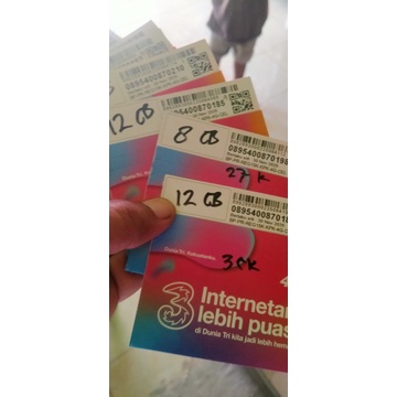 Jual KARTU PAKET TRI 3 FULL KUOTA INTERNETAN LEBIH PUAS | Shopee Indonesia