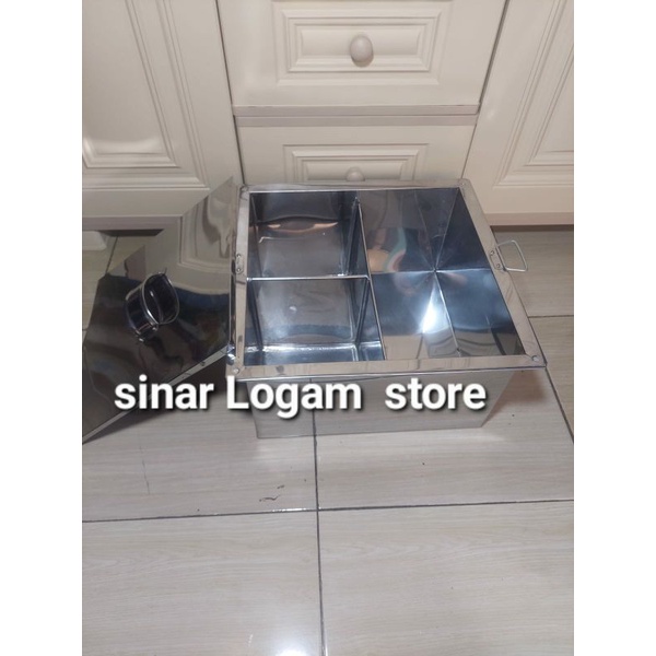 Jual dandang panci oden shabu sekat 3 permanen kuah tdk tercampur ...