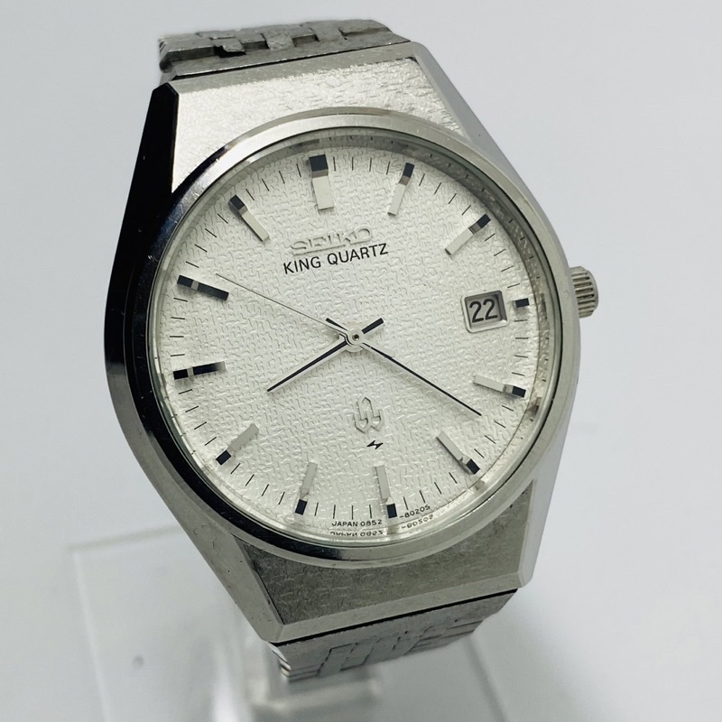 Jual Seiko King Quartz 0852-8020 White Dial Made in Japan | Shopee ...