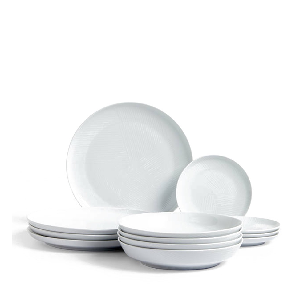 Jual Ticarts Tableware Dinner Set Haze Coupe - Piring Makan Set Keramik ...
