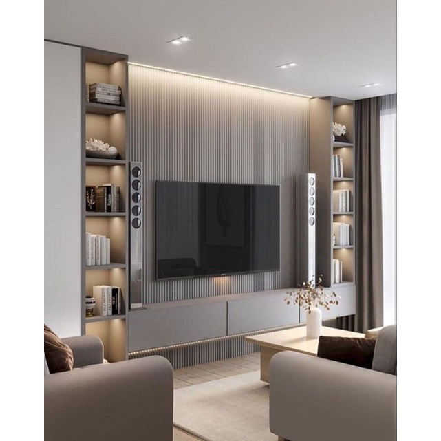Jual PROMO BACKDROP TV CUSTOM, KABINET TV, LEMARI TV | Shopee Indonesia