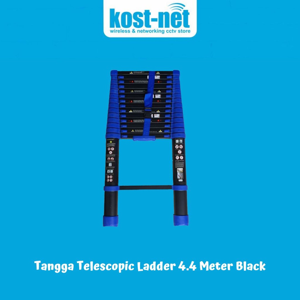 Jual Tangga Telescopic Ladder 4.4 Meter Hitam | Shopee Indonesia