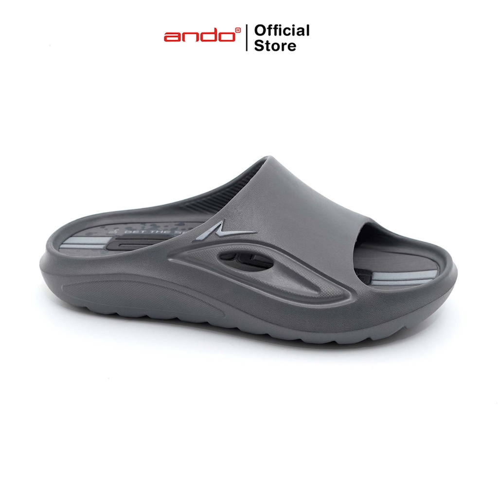 Jual Ando Official Sandal Selop Slip On Olympian Pria Dewasa - Abu-Abu ...