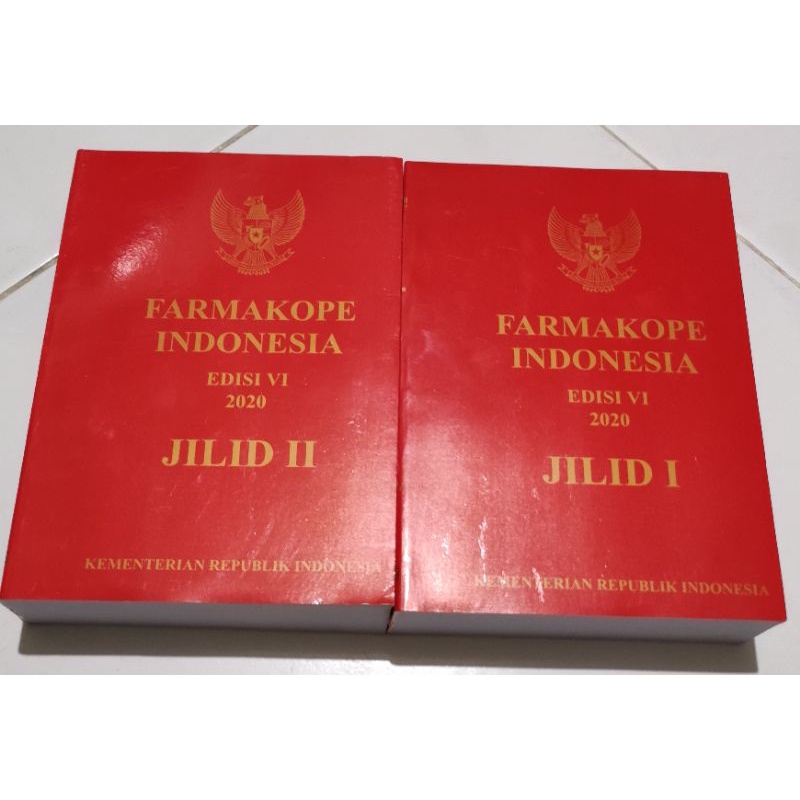Jual farmakope Indonesia edisi 6 tahun 2020 jilid 1 dan 2 lengkap ...