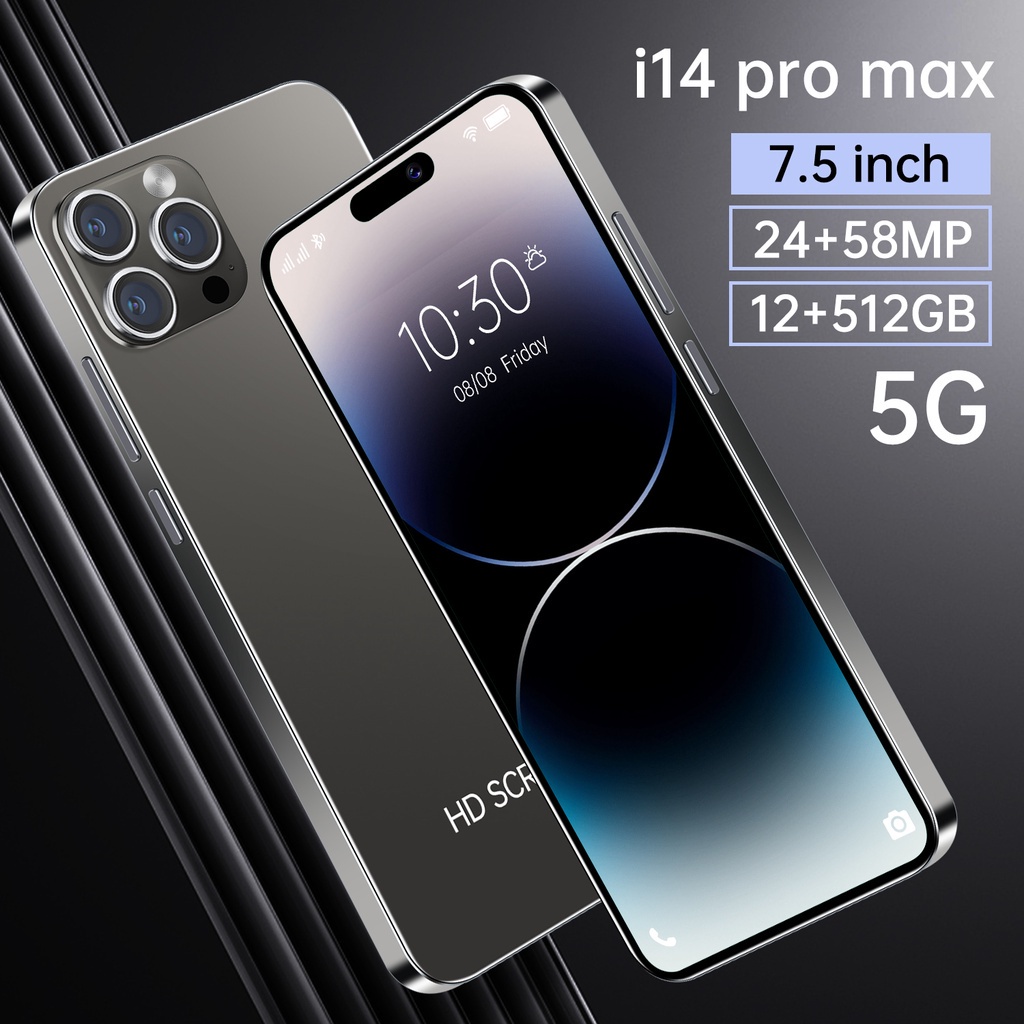 Jual Terlaris! ☀[Produk Baru HP] 5G Smartphone I14 PRO MAX ROM 12GB ...