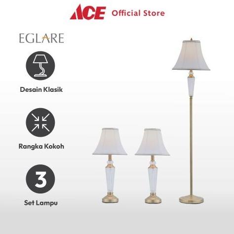 Jual Ace - Eglare Set Harper Brass Lampu Meja & Lampu Lantai | Shopee ...