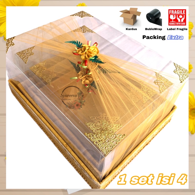 Jual Kotak Hantaran Nikah Versi Premium Full Set isi 4 Box termasuk ...
