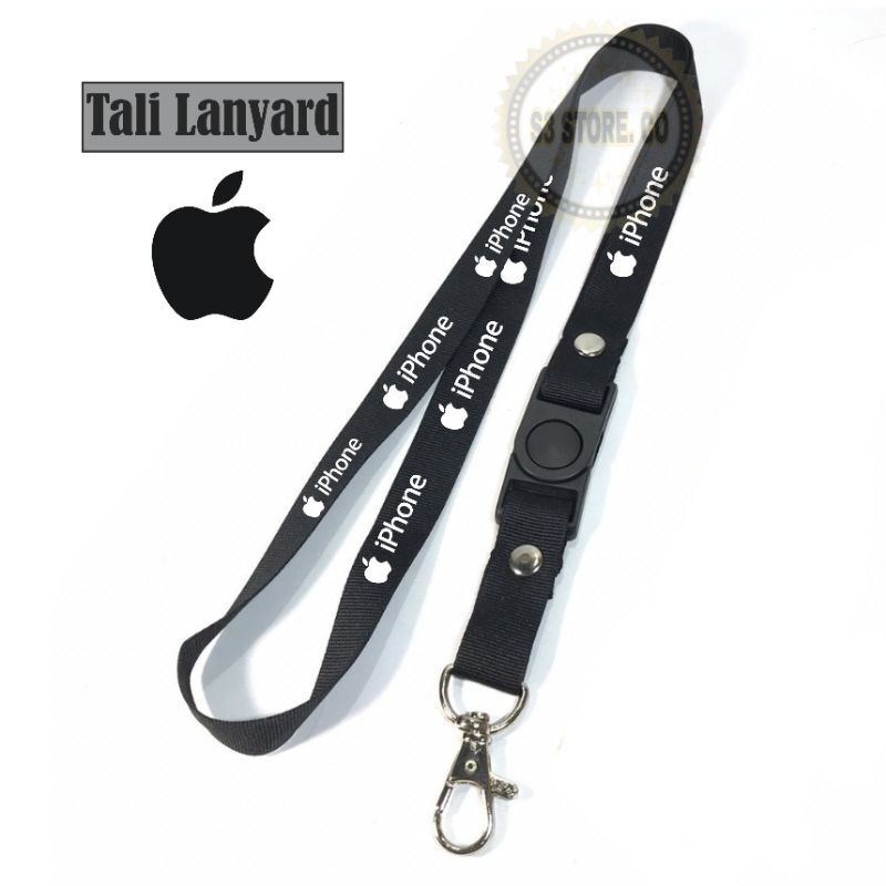 Jual TALI LANYARD APPLE IPHONE GANTUNGAN ID CARD/ GANTUNGAN KUNCI ...