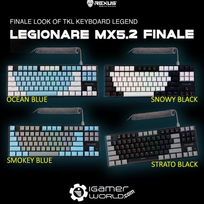 Jual Rexus Legionare MX5.2 Tenkeyless Mechanical Gaming Keyboard | Shopee Indonesia