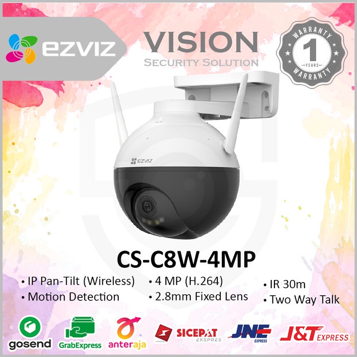 Jual CCTV IP Ezviz by Hikvision Outdoor C8W 4MP 2K CS-C8W Two-way Talk ...