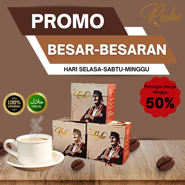 Jual Kopi Rube Original - Kopi Stamina Pria Dewasa Coffee - 1 BOX | Shopee Indonesia