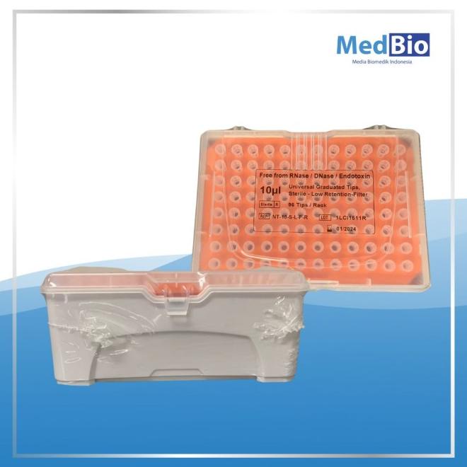 Jual Pipette Tips Steril 10 Ul - Box - Filter - Micropipette Filtered ...
