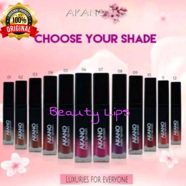 Jual AKANO Matte Lipcream 4gr Original 100% Asli | Shopee Indonesia