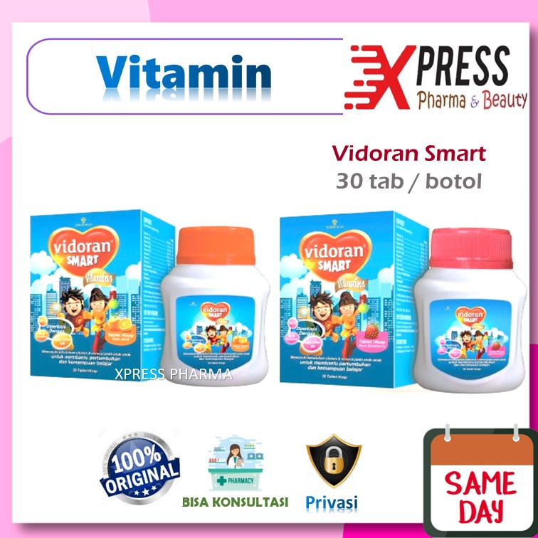 Jual ⚡XPRESS⚡ Vidoran Smart PERMEN Hisap Anak Vitamin Nutrisi Otak ...