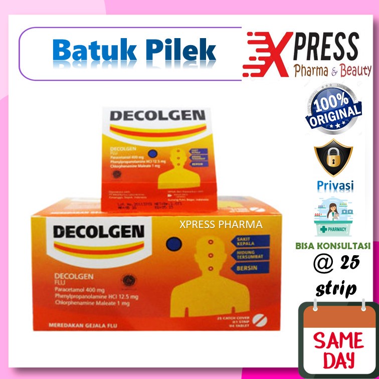 Jual XPRESS ! Decolgen DUS Obat Batuk Pilek Flu Dekolgen Box isi 25 ...