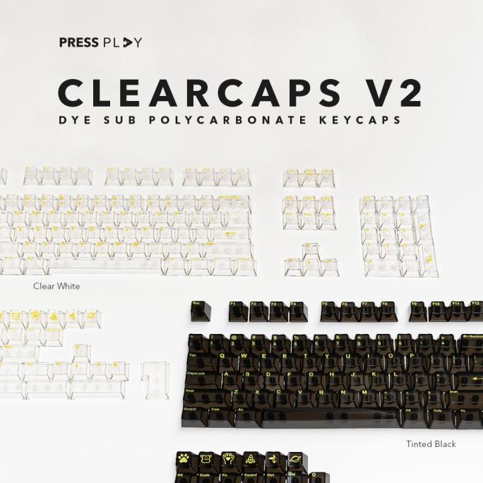 Jual ClearCaps V2 Transparent Keycaps by Press Play | Shopee Indonesia