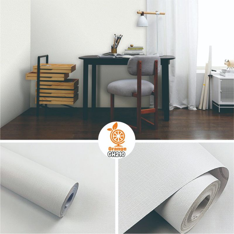 Jual Wallpaper Dinding Putih Polos Wallpaper Dinding Kamar Putih Doff ...