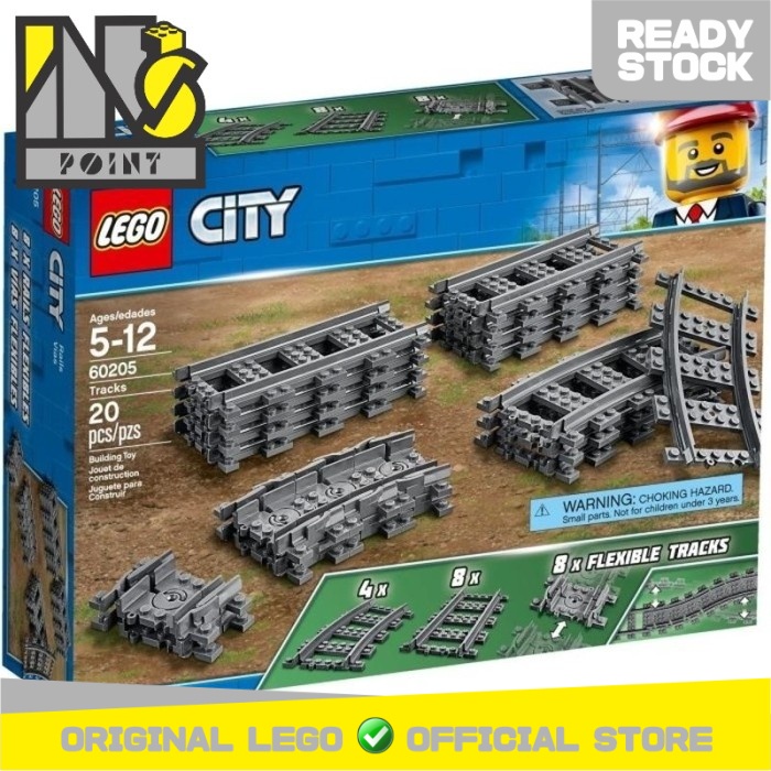 Jual LEGO 60205 - City - Tracks | Shopee Indonesia