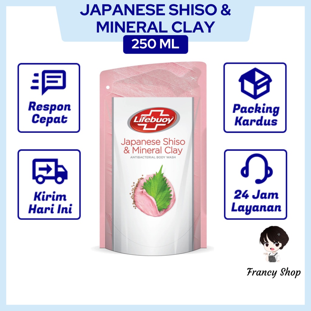 Jual Lifebuoy Body Wash Japanese Shiso & Mineral Clay Sabun Mandi 250 ...