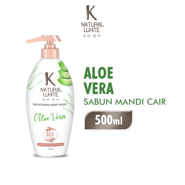 Jual K Natural White Sabun Mandi Cair Aloe Vera Botol 500 ml | Shopee ...