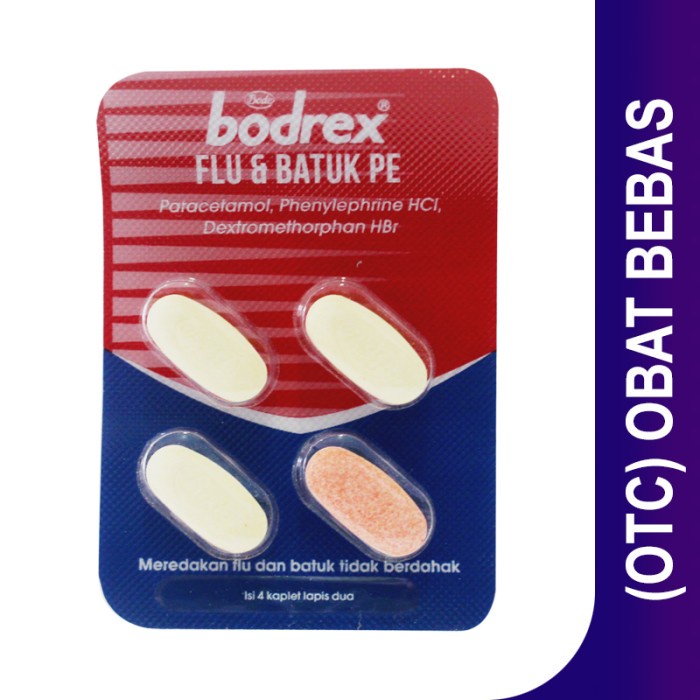 Jual BODREX FLU & BATUK 1 STRIP ISI 4 KAPLET | Shopee Indonesia