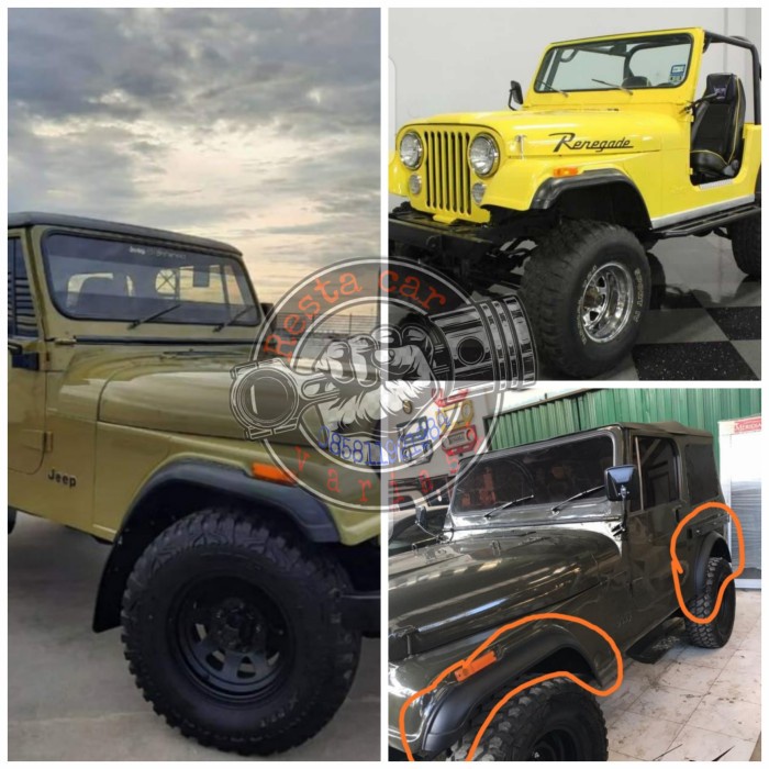Jual over fender CJ7 model ori satuan | Shopee Indonesia