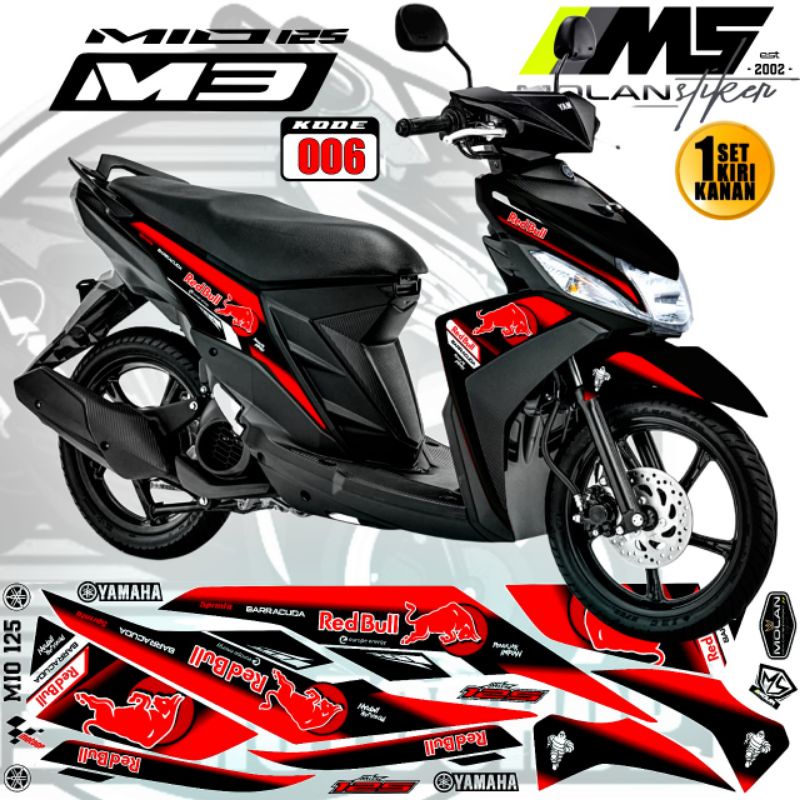 Jual Decal Sticker Striping Variasi Mio M3 125 - Mio 125 - Mio Z 125 ...
