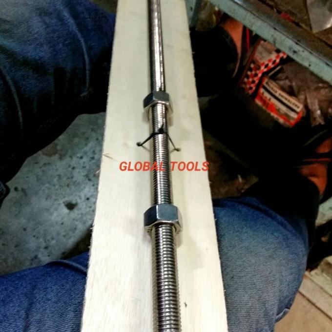 Jual As drat stainless steel 14mm Threaded rod panjang 1 meter 304 asli ...