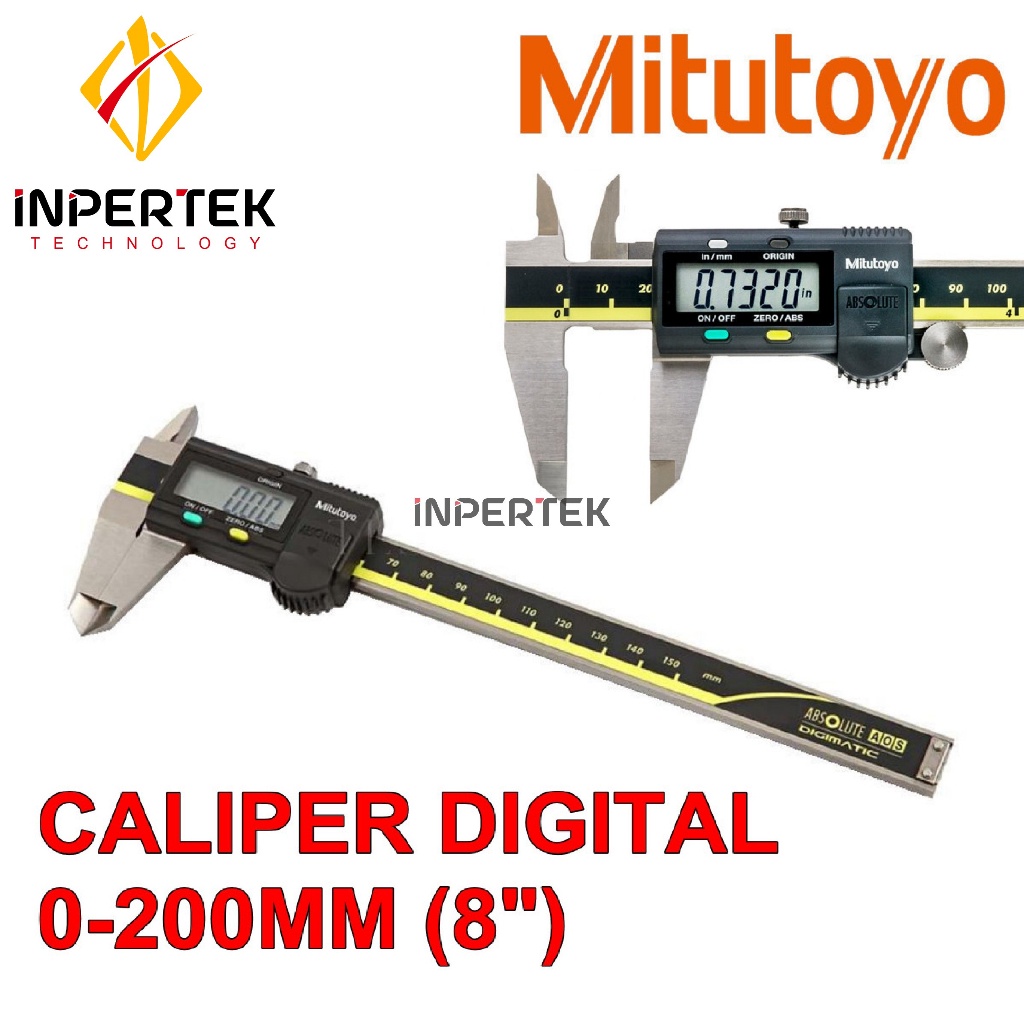 Jual Vernier Digital Caliper 200 mm MITUTOYO 500-197-30 Sigmat 8 Inch Jangka Sorong 0-200mm ...