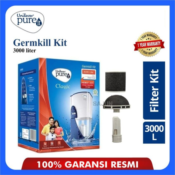 Jual Water Unileverpureit Germkill Kit 3000 L Classic Pure It Germ Kill ...