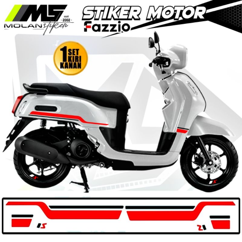 Jual Cutting Sticker Striping Variasi Yamaha Fazzio 125 - Yamaha Fazzio Hybrid - Cutting ...