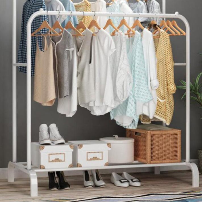 Jual KHU949 Rak Stand Hanger Double Stand Hanger Gawang beban 40kg ...