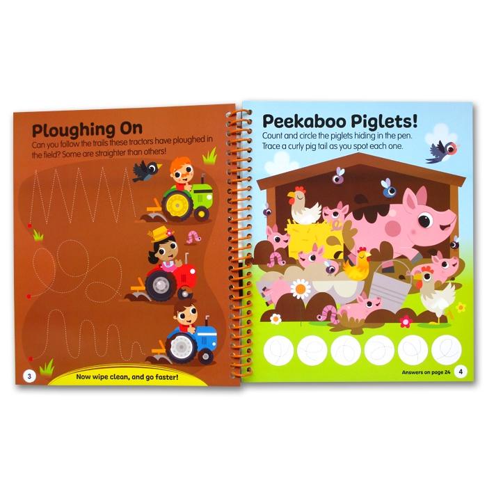 Jual [Bookoli] Wipe-Clean Vehicle / Under the Sea / Farm Activities ...