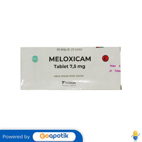 Jual MELOXICAM TRIMAN 7.5 MG BOX 100 TABLET | Shopee Indonesia