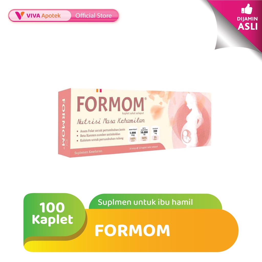Jual Formom Suplemen Ibu Hamil (100 Kaplet) | Shopee Indonesia