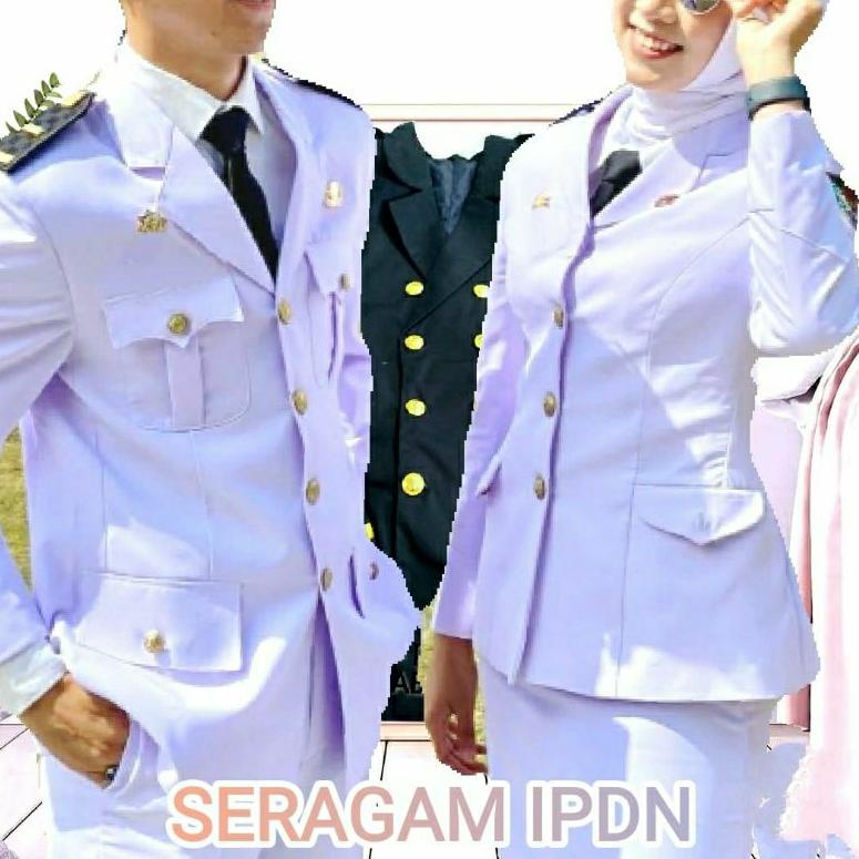 Jual [KODE 6853] SERAGAM PDU PRAJA IPDN PUTIH PRIA& WANITA(bisa custom ...