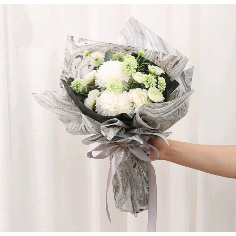 Jual Buket Bunga / Bouquet Bunga Simpel / Buket Bunga Mawar | Shopee ...