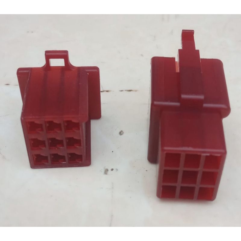 Jual SOKET 9 PIN MERAH TANPA SKUN | Shopee Indonesia