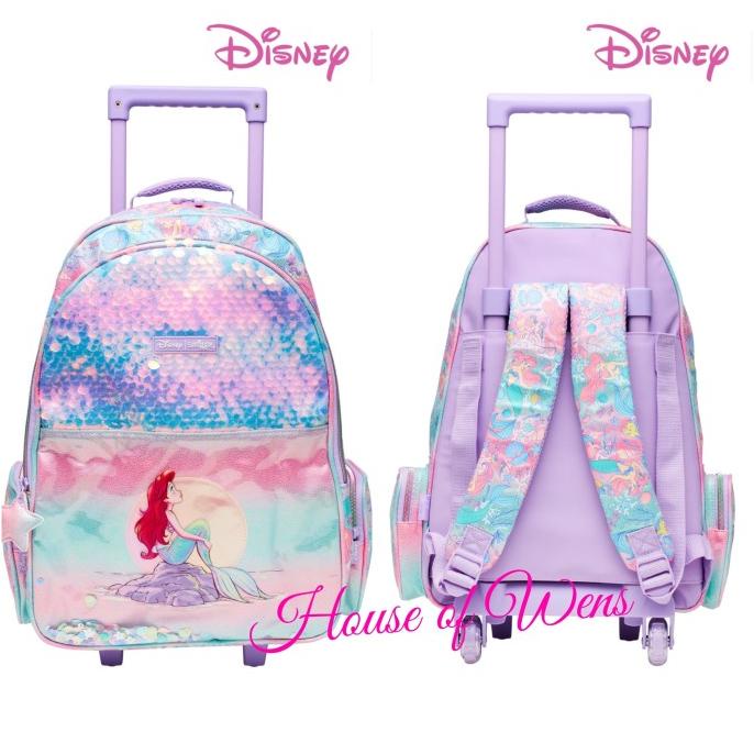 Jual Tas Sekolah Smiggle Disney Princess Trolley Backpack With Light Up ...