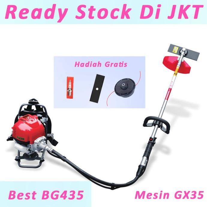 Jual Mesin Potong Rumput 4 Tak Honda Gx35 Pisau Gendong Bg435 Brush Cutter | Shopee Indonesia