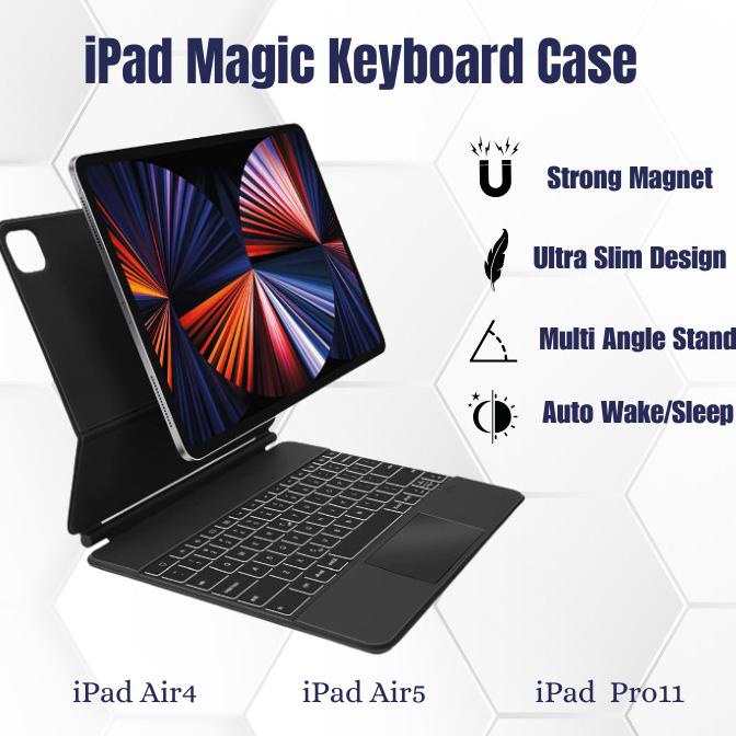 Jual Floating Magic Keyboard Case iPad Air 4 Air 5 iPad Pro 11 iPad M1 ...