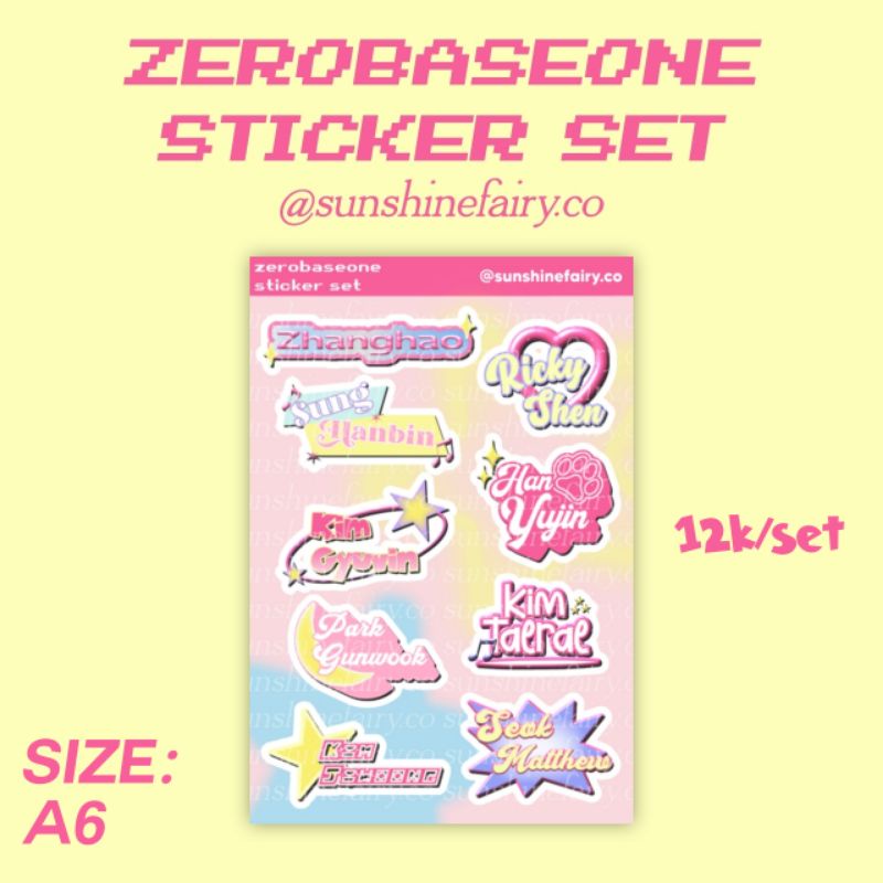 Jual ZEROBASEONE ZB1 STICKER SET | Shopee Indonesia