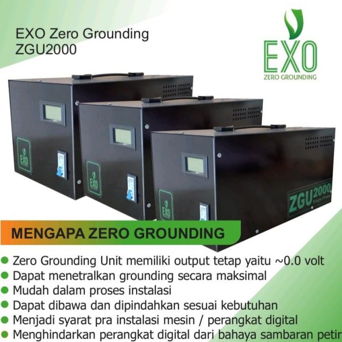 Jual Zero Grounding Exo Zgu2000 2 Kva 1 Phase - Hitam | Shopee Indonesia