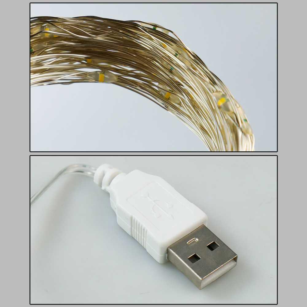 Jual TaffLED Lampu Hias String Lights IP65 USB 100 LED 10 Meter Warm White - TDC-01 | Shopee ...