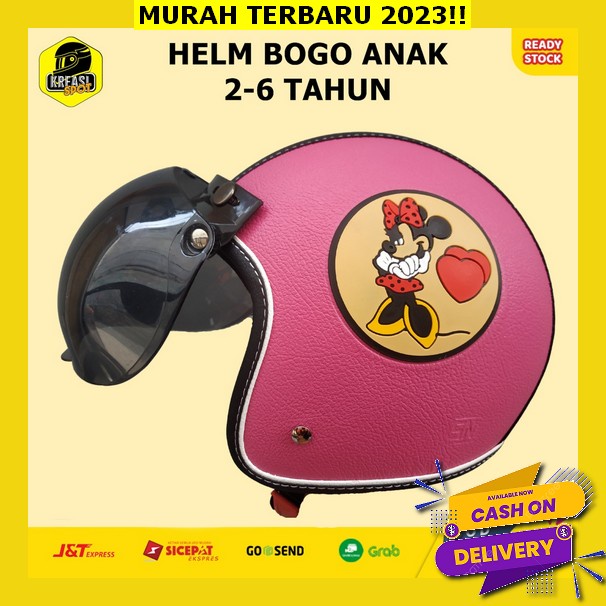 Jual Helm Bogo Anak 2 3 4 5 6 7 Tahun Motif Pororo Cowok Cewek Retro Lucu Unik Helm Anak Sni ...