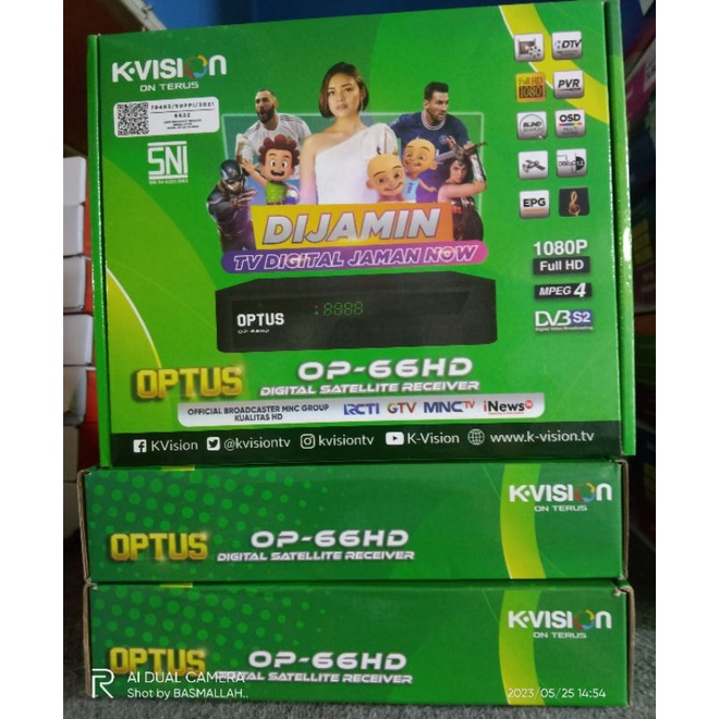 Jual DIGITAL SATELITE RECEIVER K-VISION OPTUS OP 66-HD / C-Band, KU ...