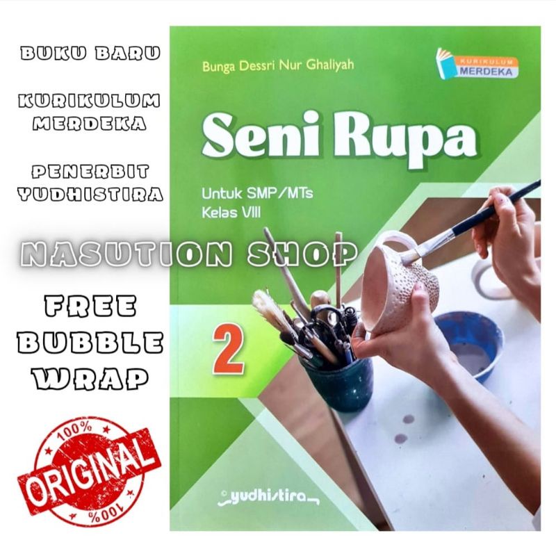 Jual Buku Seni Rupa Kelas 1 2 3 / 7 8 9 SMP/MTs Yudhistira Kurikulum Merdeka ( KURMER ) Original ...