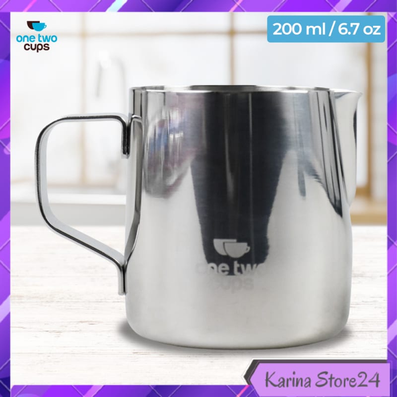 Jual ONE TWO CUPS UKURAN 200ML - GELAS MILK JUG KOPI ESPRESSO LATTE ART - J068 | Shopee Indonesia